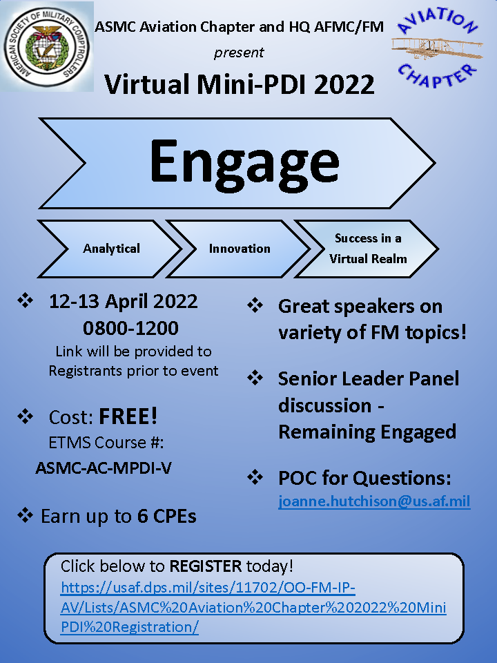 Mini-PDI | Society of Defense Financial Management, Aviation Chapter