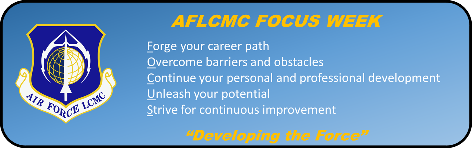 Focus Week | Society of Defense Financial Management, Aviation Chapter