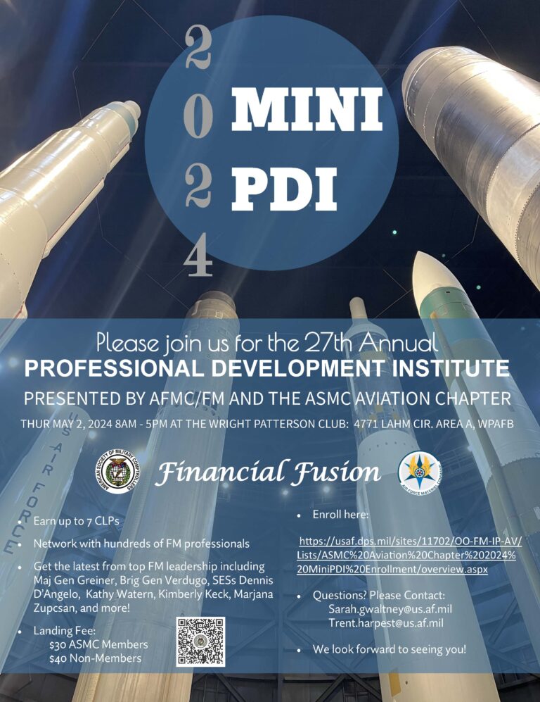 Mini-PDI | Society of Defense Financial Management, Aviation Chapter